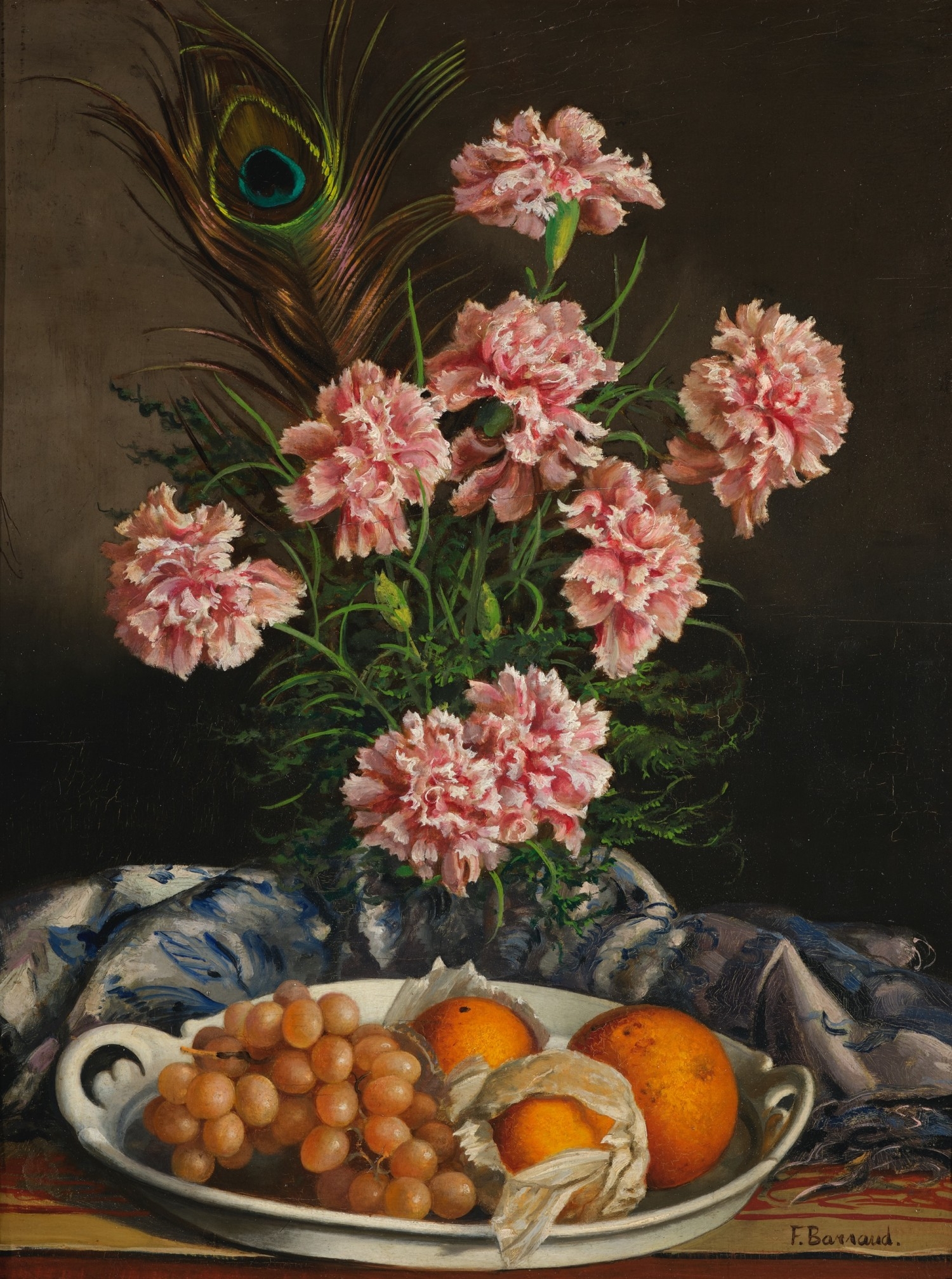 François Barraud | Stillleben mit Blumen und Früchten | MutualArt