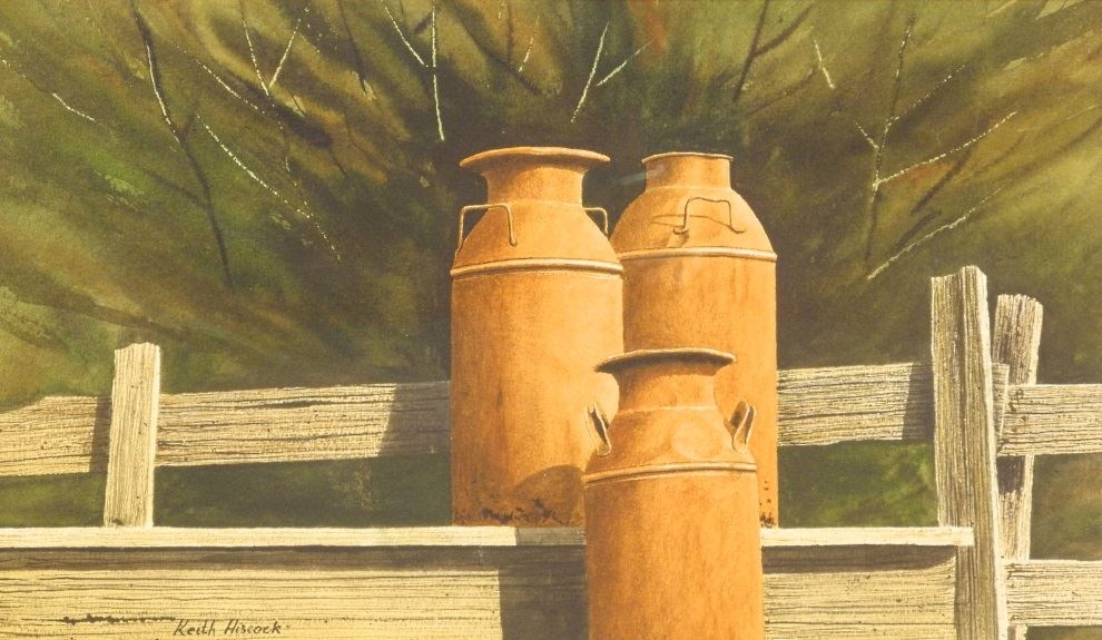 Keith Hiscock | Three Milk Canisters | MutualArt