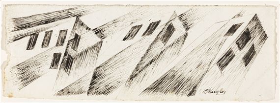 Luigi Russolo | STUDIO PER DINAMISMO DI UN'AUTOMOBILE (1912) | MutualArt