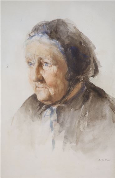 Anne Davidson Muir | Portrait of an elderly lady | MutualArt