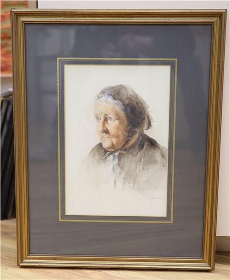 Anne Davidson Muir | Portrait of an elderly lady | MutualArt