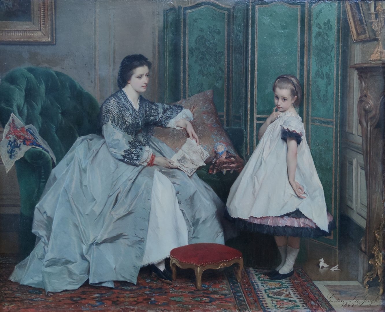 Gustave de Jonghe | First steps (1864) | MutualArt