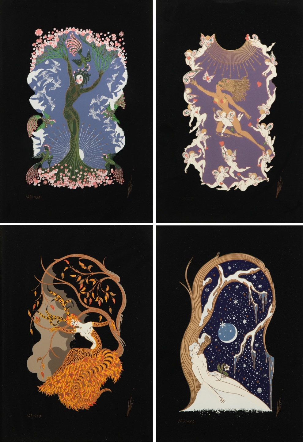 Erté | The Four Seasons | MutualArt
