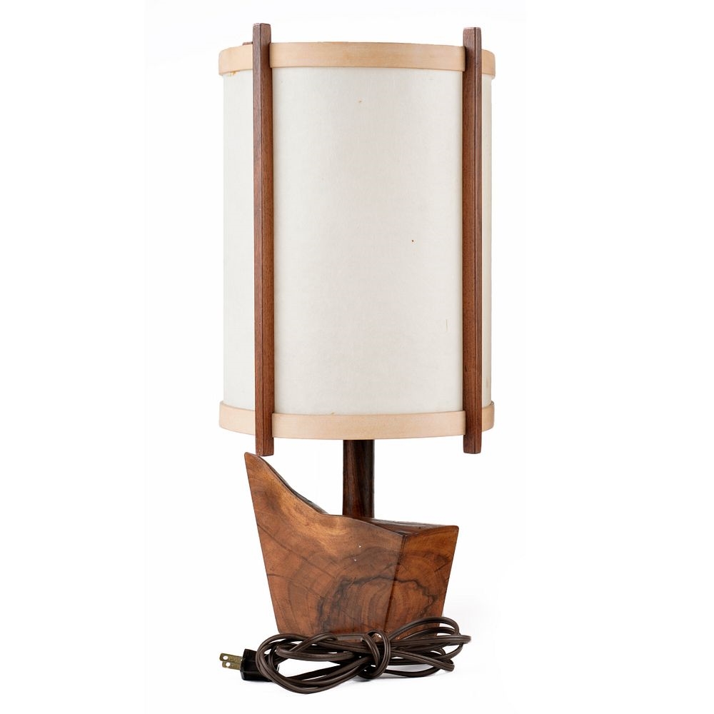 George Nakashima | George Nakashima Wooden Table Lamp | MutualArt