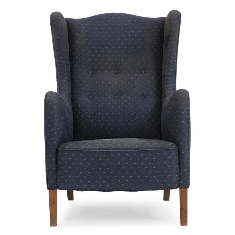 Jacob Kjaer | A wingback chair with brazilian rosewood frame | MutualArt