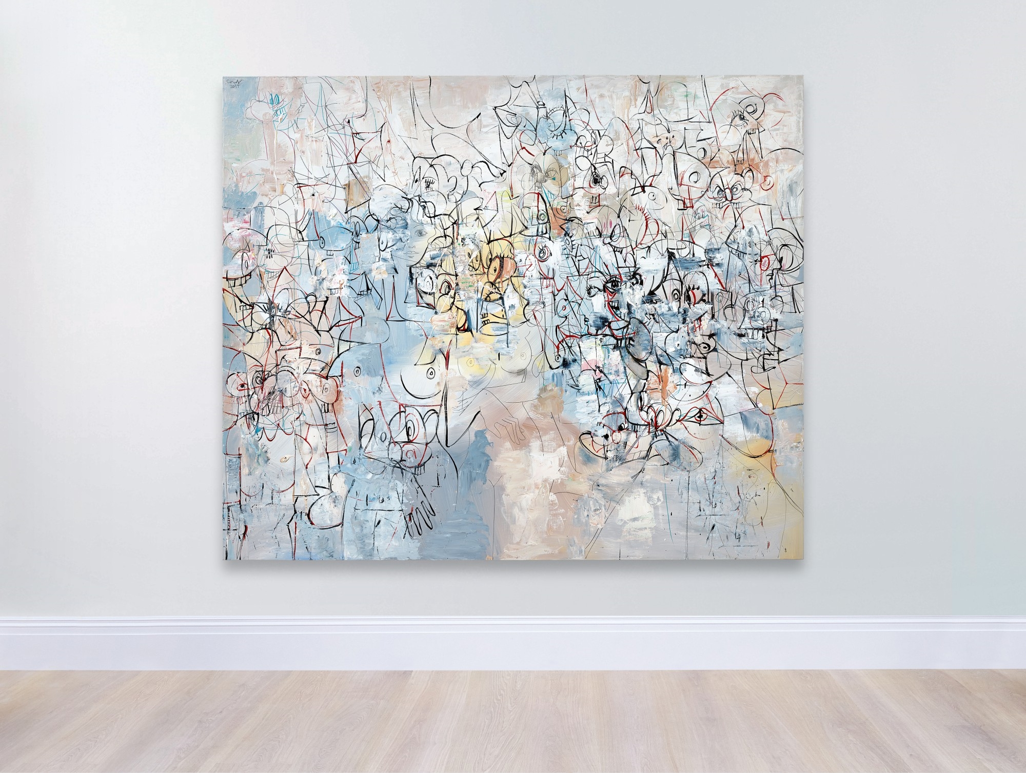 George Condo | Back Channel 秘密渠道 (2017) | MutualArt