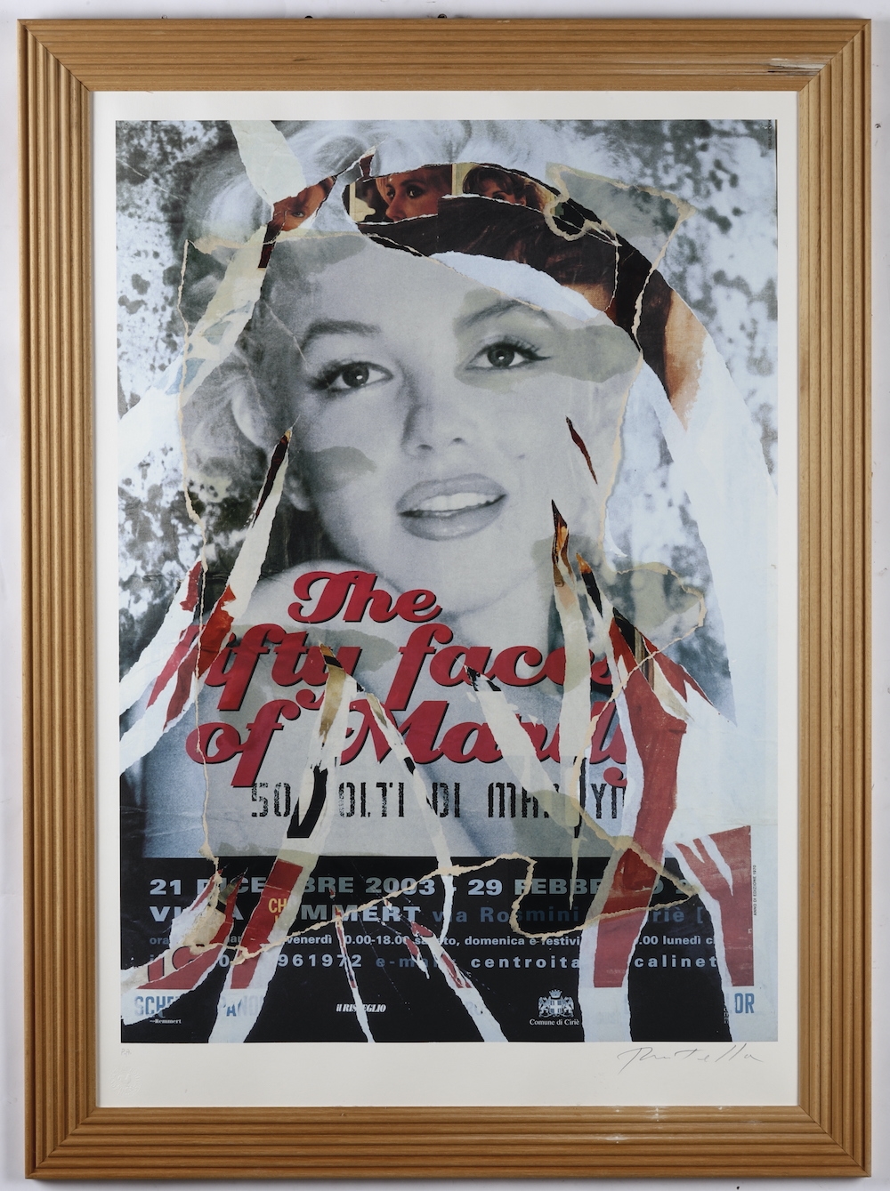Mimmo Rotella | The fifty faces of Marilyn | MutualArt