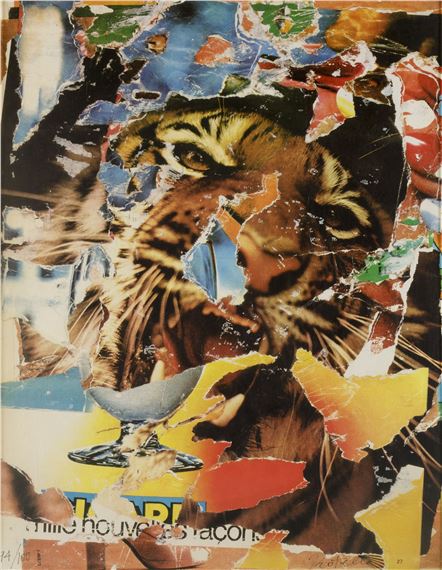 Mimmo Rotella | Tigre (1974) | MutualArt