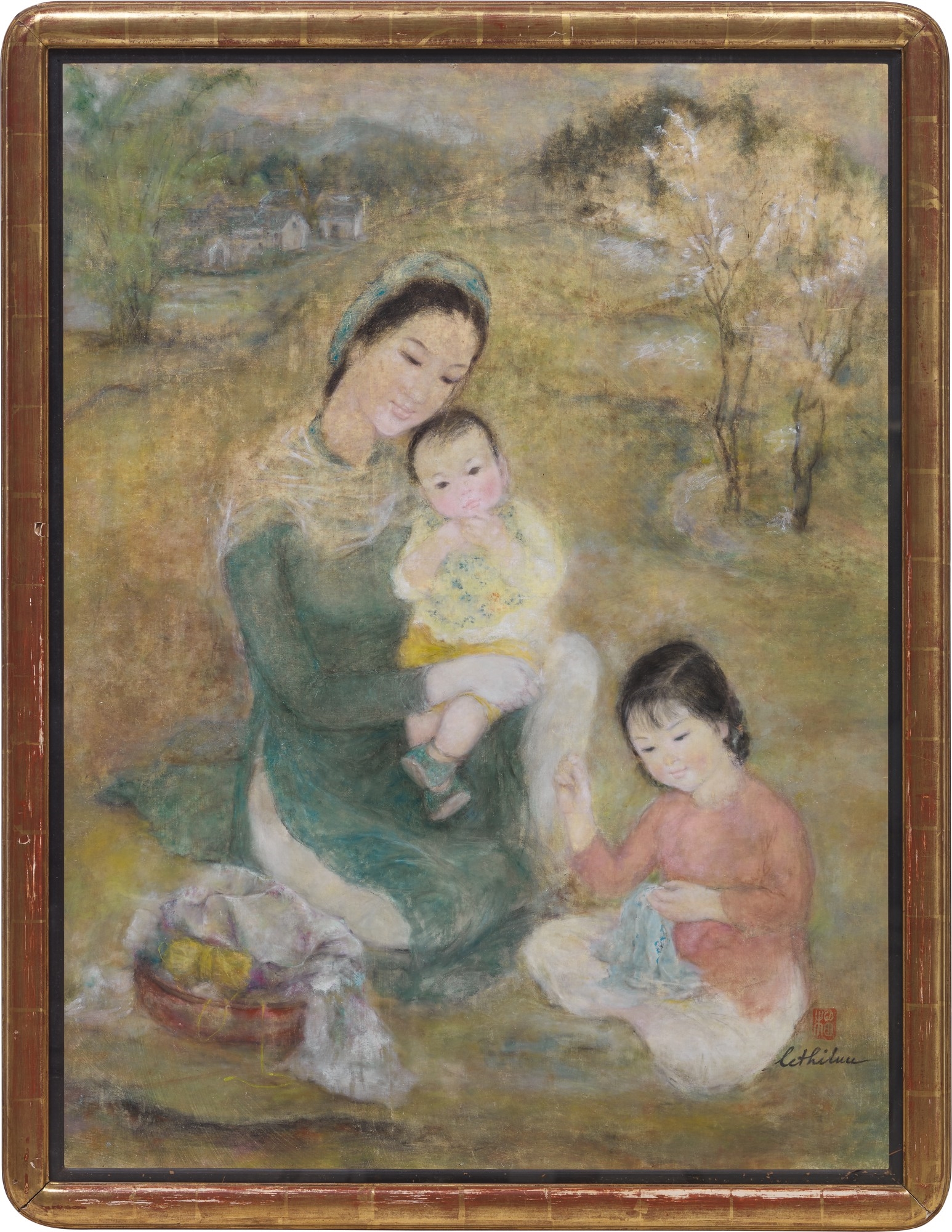 Le Thi Luu | Woman and Children 聖母與聖子 (Circa 1960s) | MutualArt