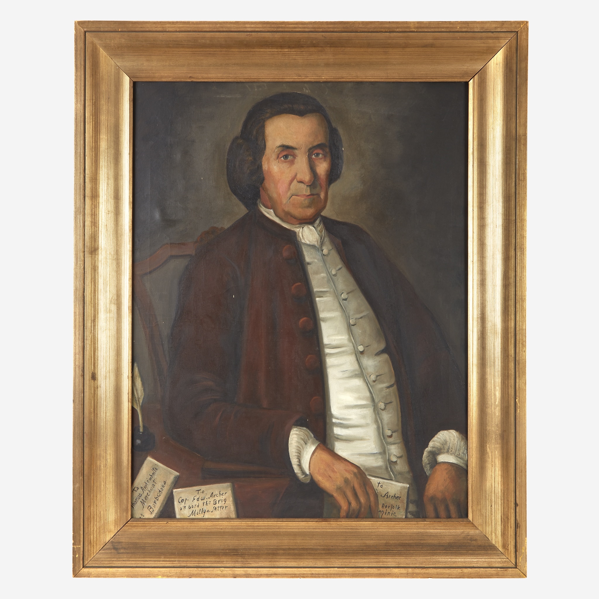 John Durand | Portrait of Captain Edward Archer (1713-1771) of Norfolk ...