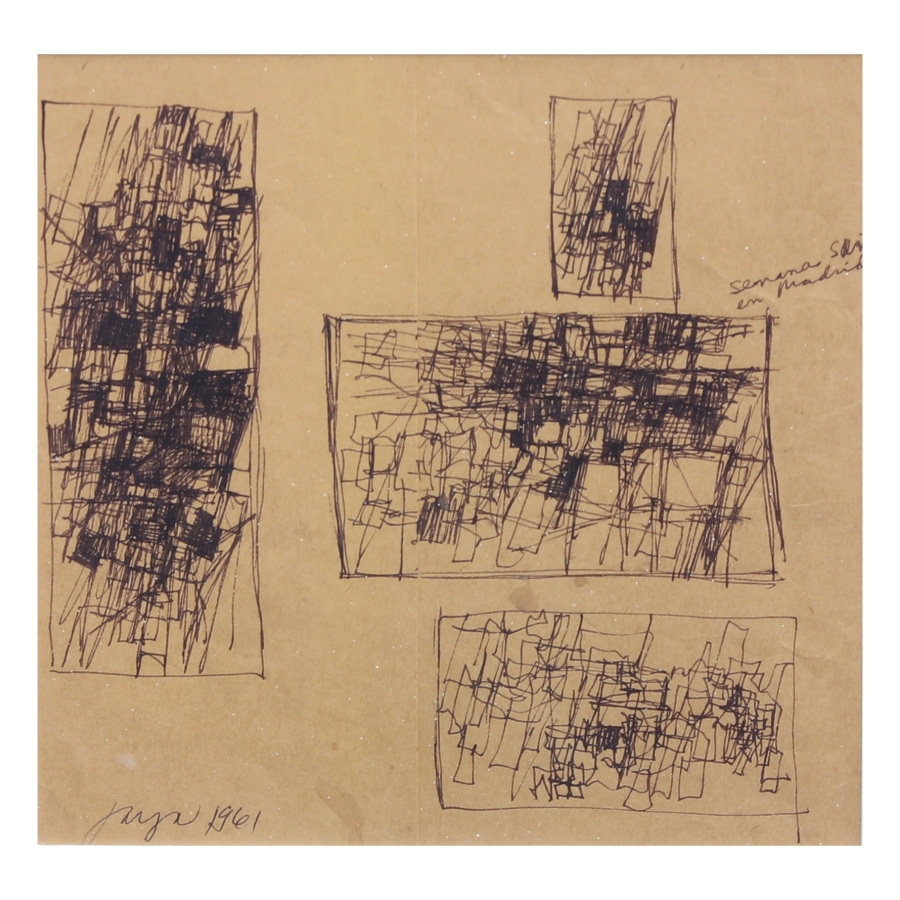 José Joya | Abstract Study (1961) | MutualArt