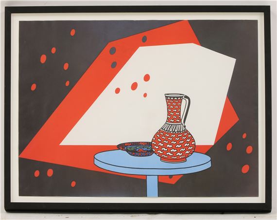 Caulfield Patrick | 'Red and White Still Life' (1964) | MutualArt