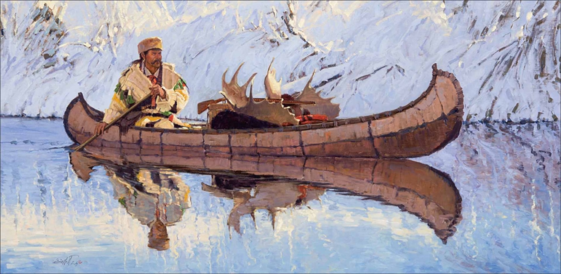 John DeMott | Portrait of a Native American Woman (2000) | MutualArt