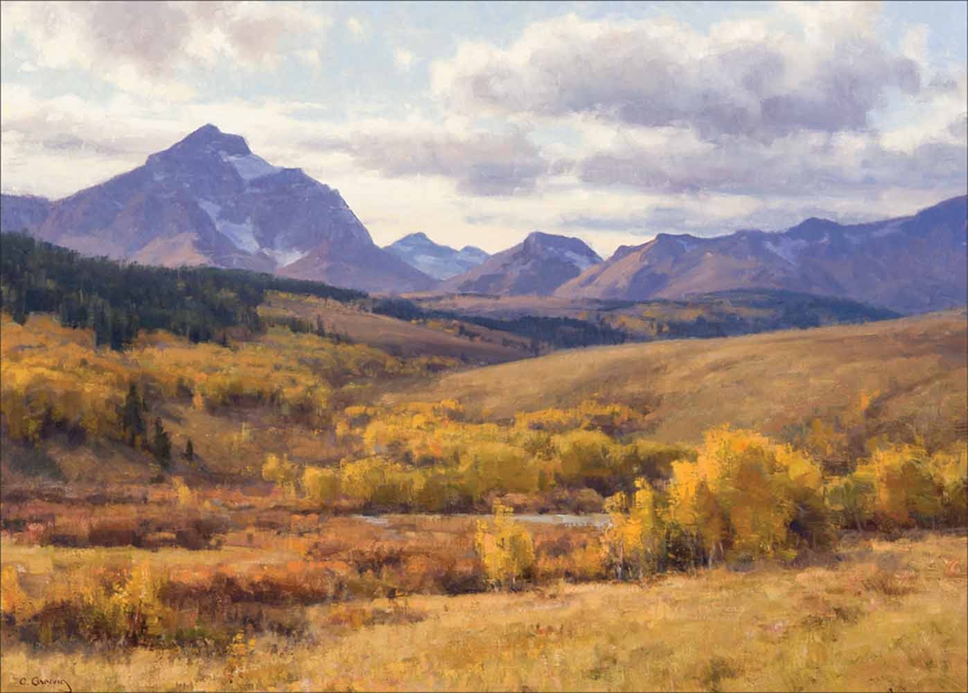 Clyde Aspevig | Alpine Hillside | MutualArt