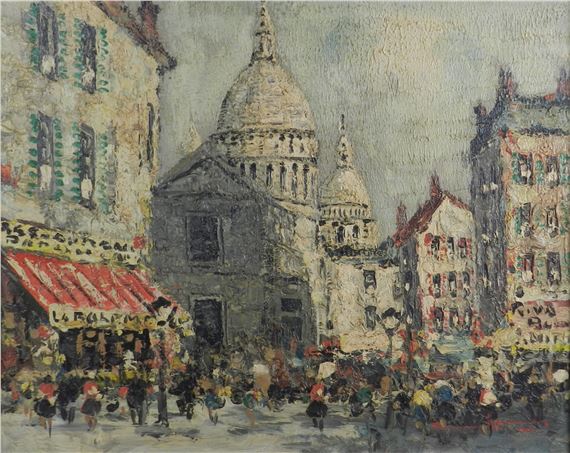 Simon Kramer | Parisian street scene | MutualArt