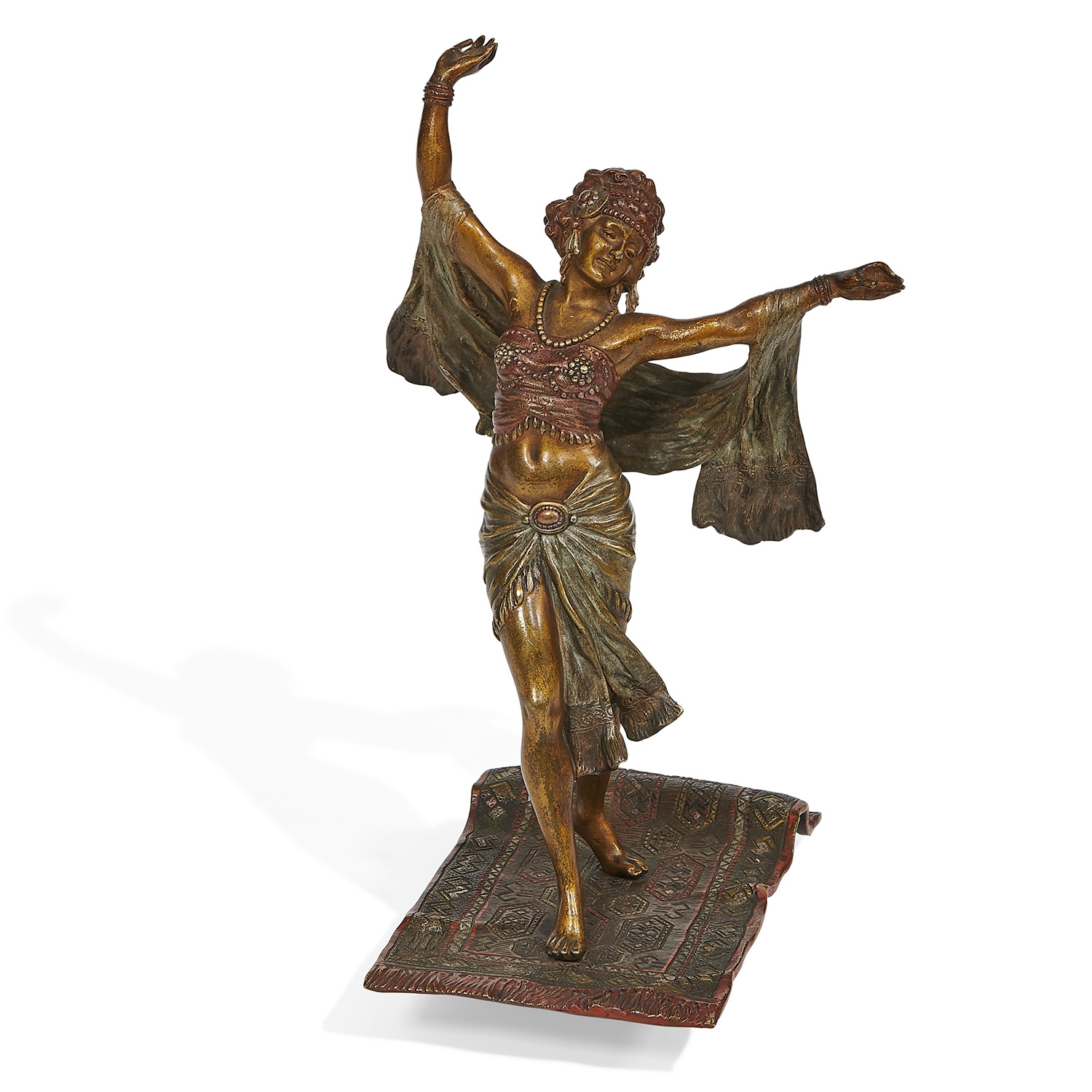 Richard Thuss | belly dancer with rug | MutualArt