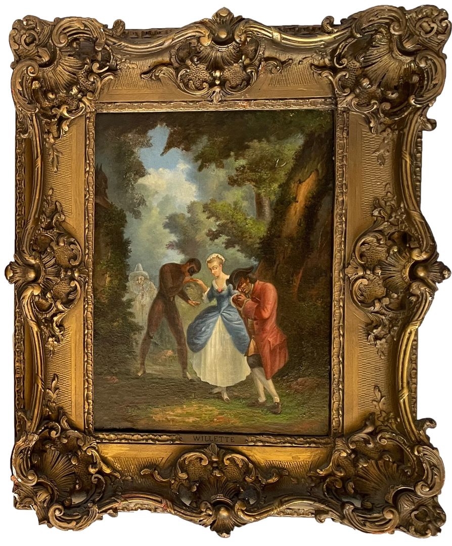 Adolphe-Léon Willette | The Courtesan and the Artists | MutualArt