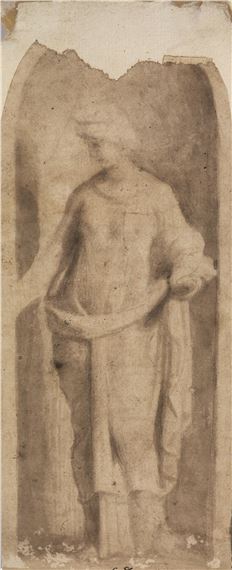 Neapolitan School, 17th Century | STANDING DRAPED FIGURE | MutualArt