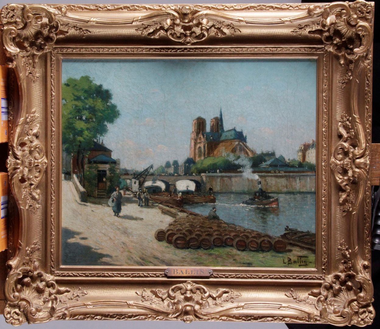 Leon Ballin | Paris the quays and the chevet of Notre-Dame | MutualArt