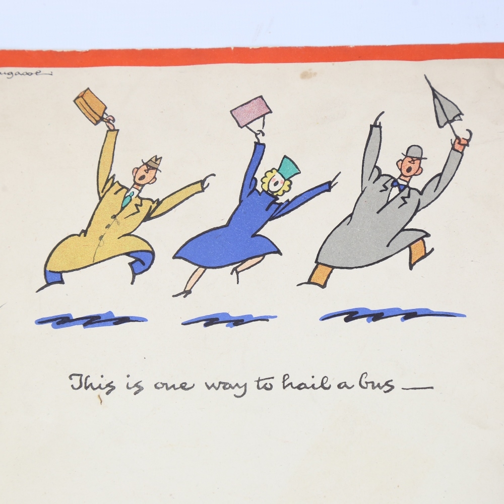 Cyril Kenneth Bird Fougasse | This Is One Way To Hail A Bus (Circa 1941 ...
