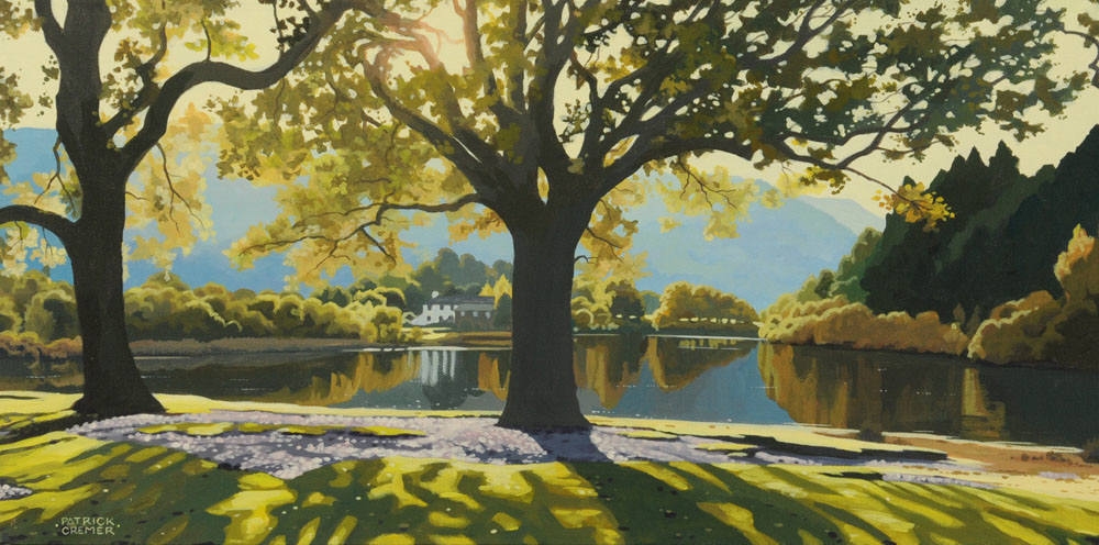 Patrick Cremer | Lake, trees and buildings | MutualArt