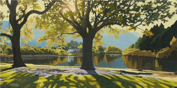 Patrick Cremer | Lake, trees and buildings | MutualArt