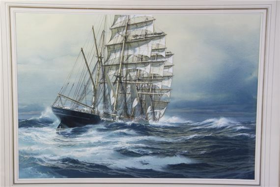 Carl Evers | Moshulu in Heavy Seas | MutualArt