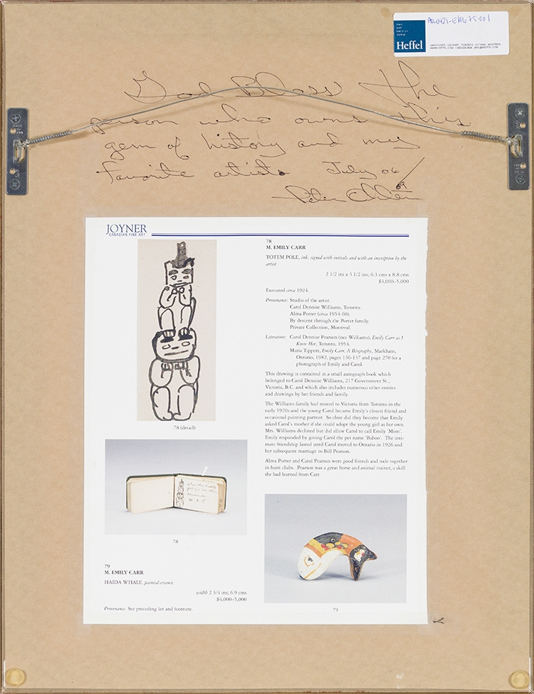 Emily Carr | Totem Pole (Circa 1924) | MutualArt