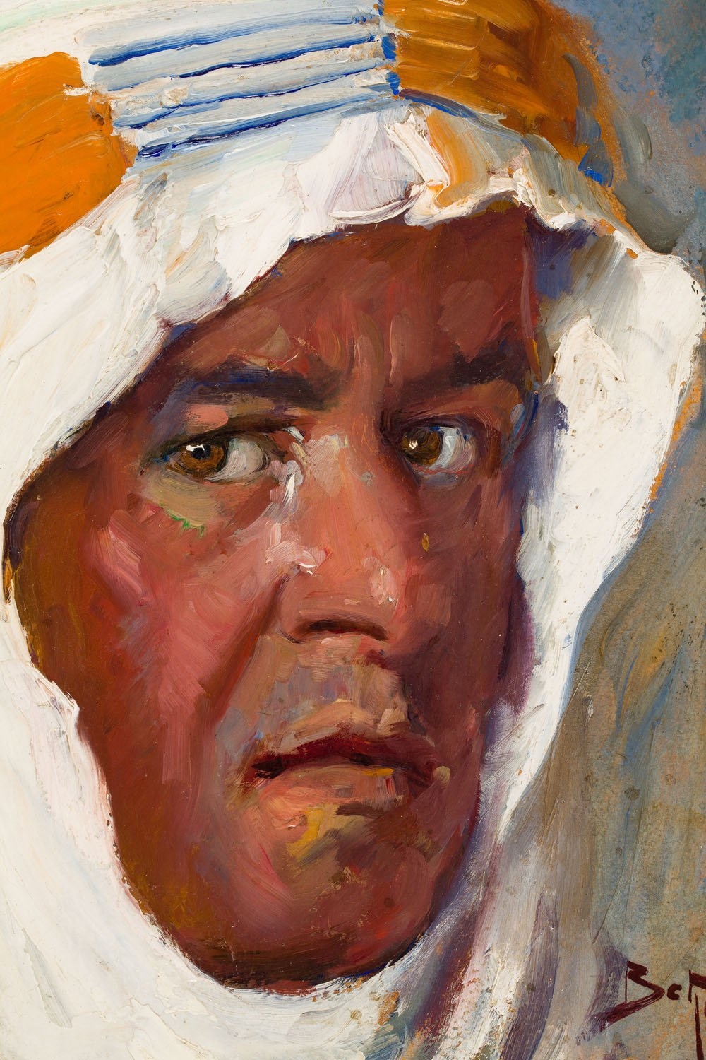 Adolf Behrmann | Self-portrait in arabic costume | MutualArt