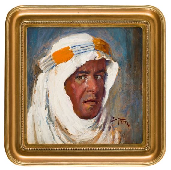 Adolf Behrmann | Self-portrait in arabic costume | MutualArt