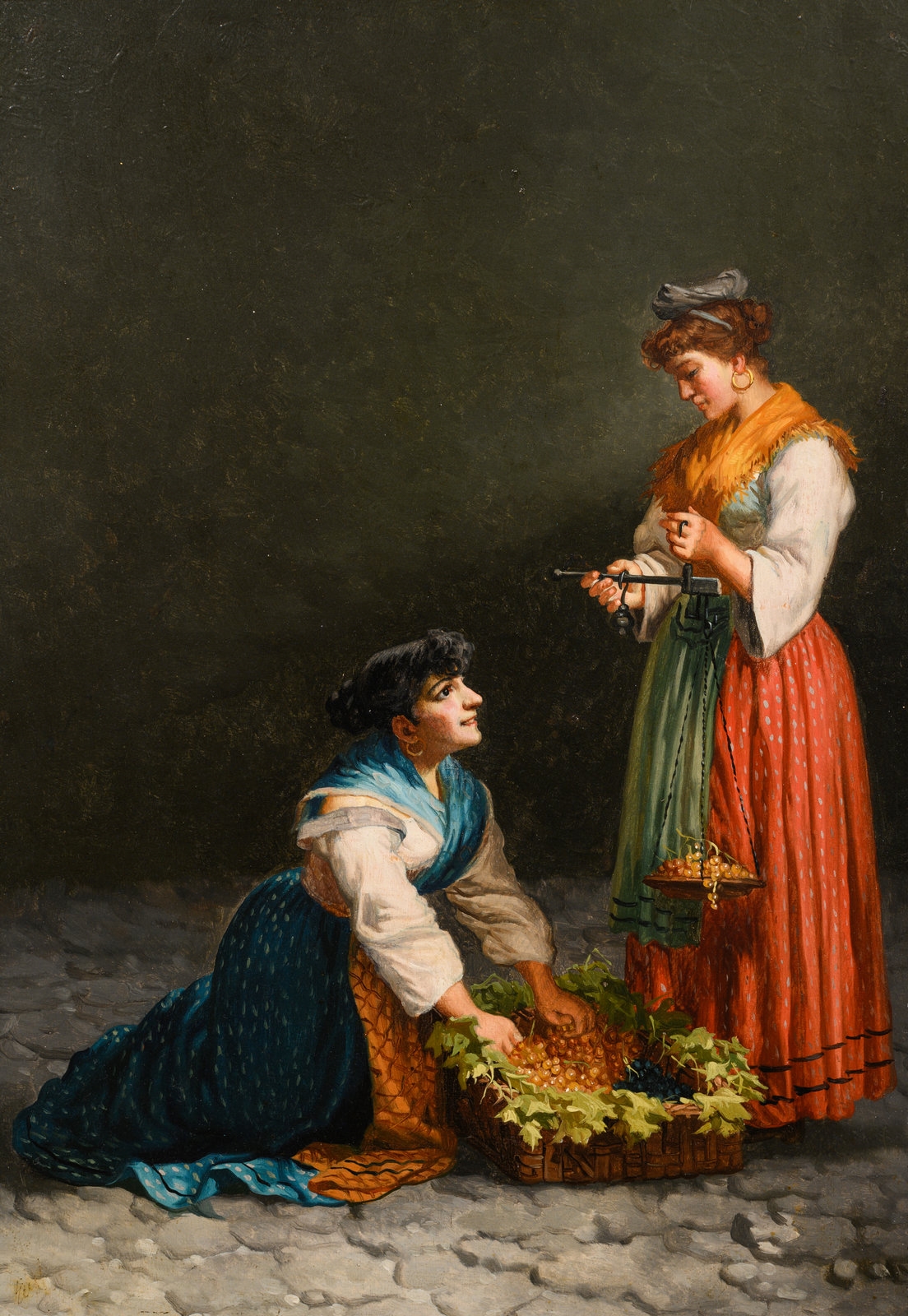 Arturo Ricci | Women Weighing Fruit | MutualArt