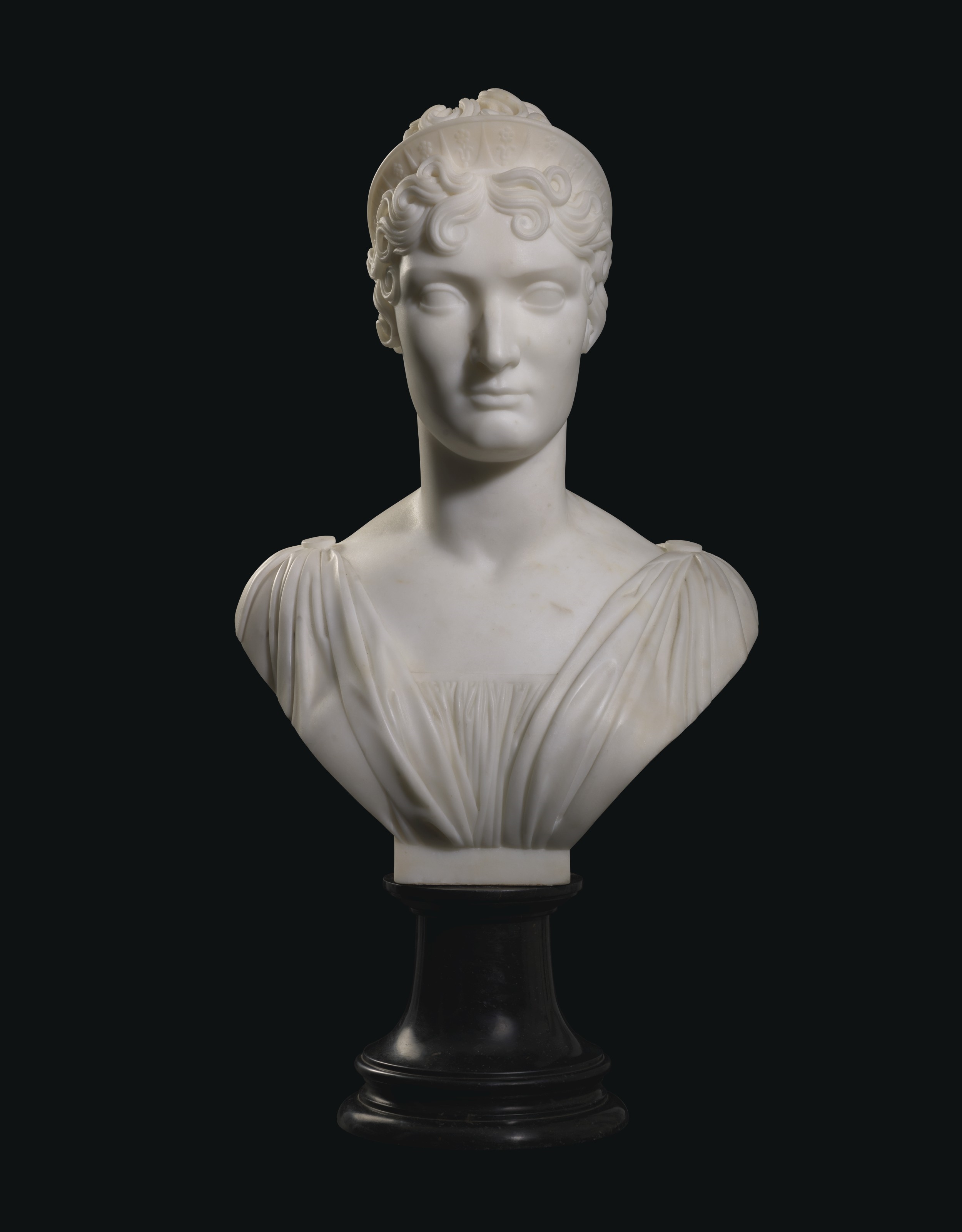 Lorenzo Bartolini | A MARBLE BUST OF ELISA BONAPARTE BACIOCCHI LEVOY ...