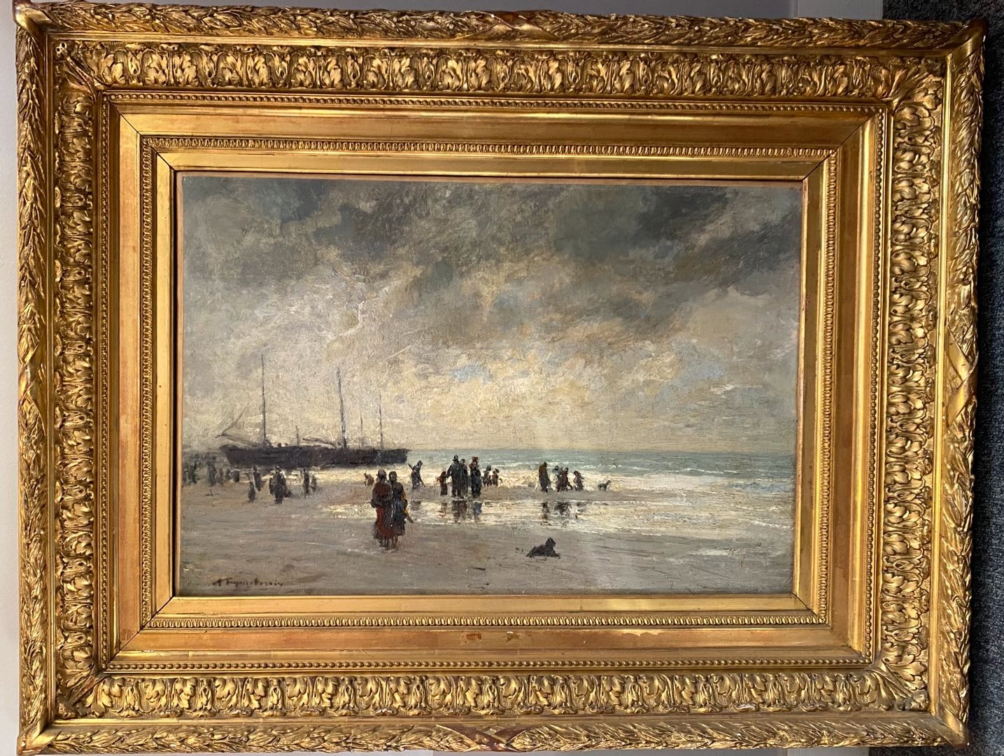 François Nicolas Augustin Feyen Perrin | La pêche à pieds | MutualArt