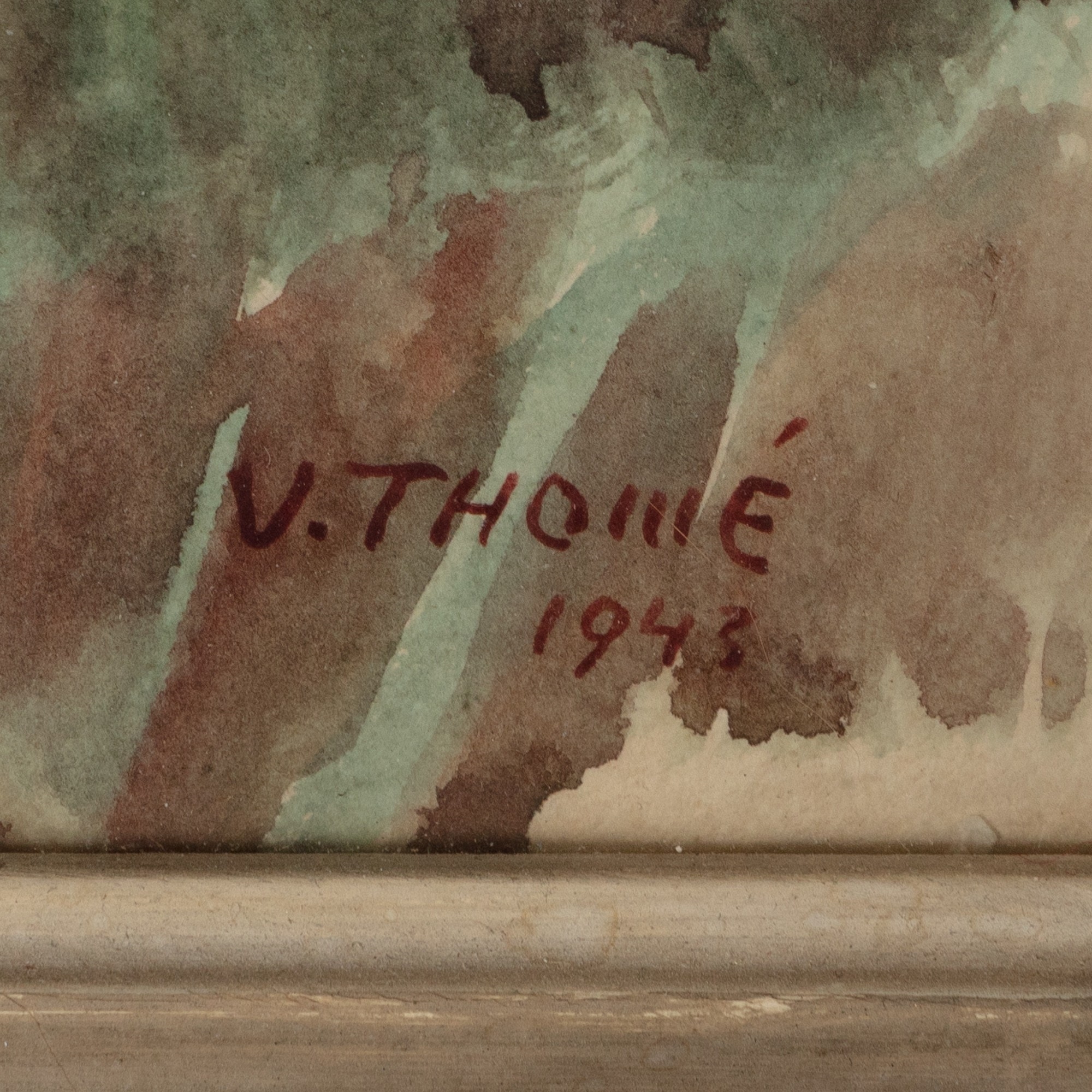 Thomé Verner | Shorelandscape (1943) | MutualArt