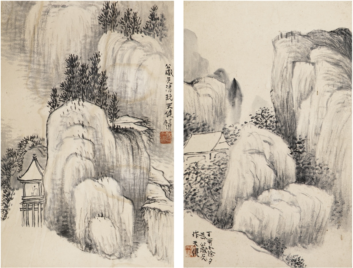 He Tianjian | DWELLING OF THE SCHOLAR·SPRING (1927) | MutualArt