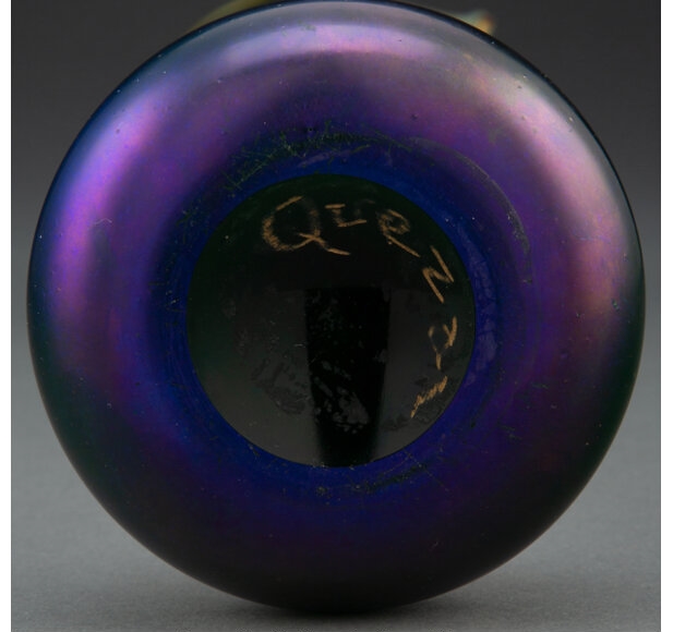 Quezal Art Glass & Decorating Co. | Quezal Iridescent Glass Floriform ...