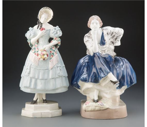 Friedrich Siegfried Goldscheider | Two Goldscheider Glazed Ceramic ...