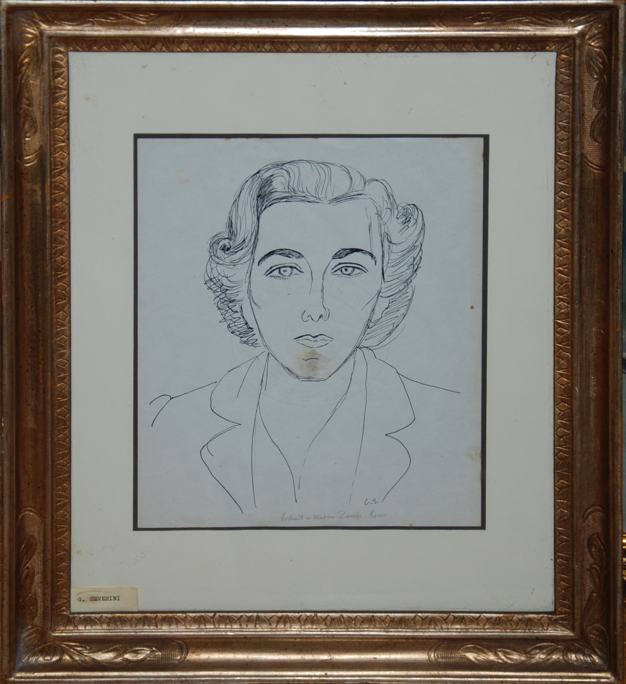 Gino Severini | Portrait de madame Zanda (1940) | MutualArt