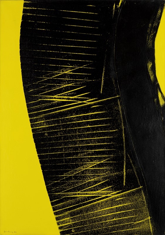 Hans Hartung | T1975-E44 (1975) | MutualArt