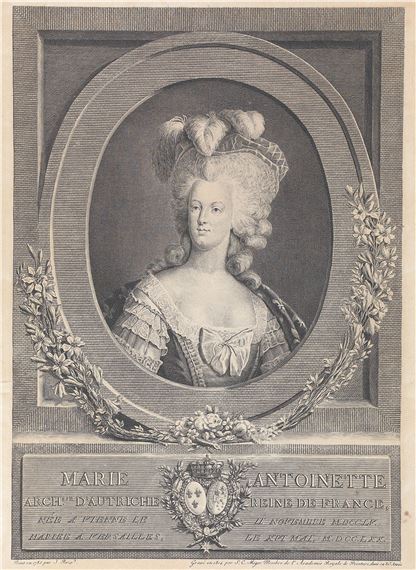 Joseph Boze | Portrait of Marie Antoinette (1785) | MutualArt