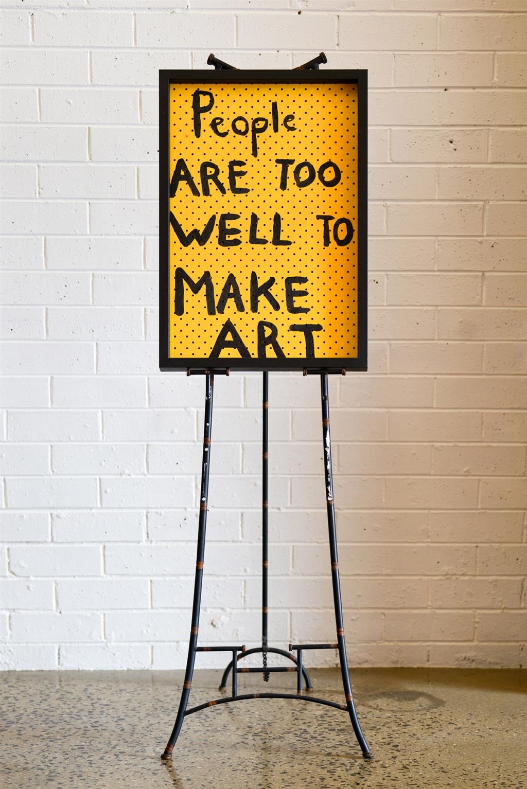 Richard Lewer | People Are Too Well To Make Art (2002) | MutualArt