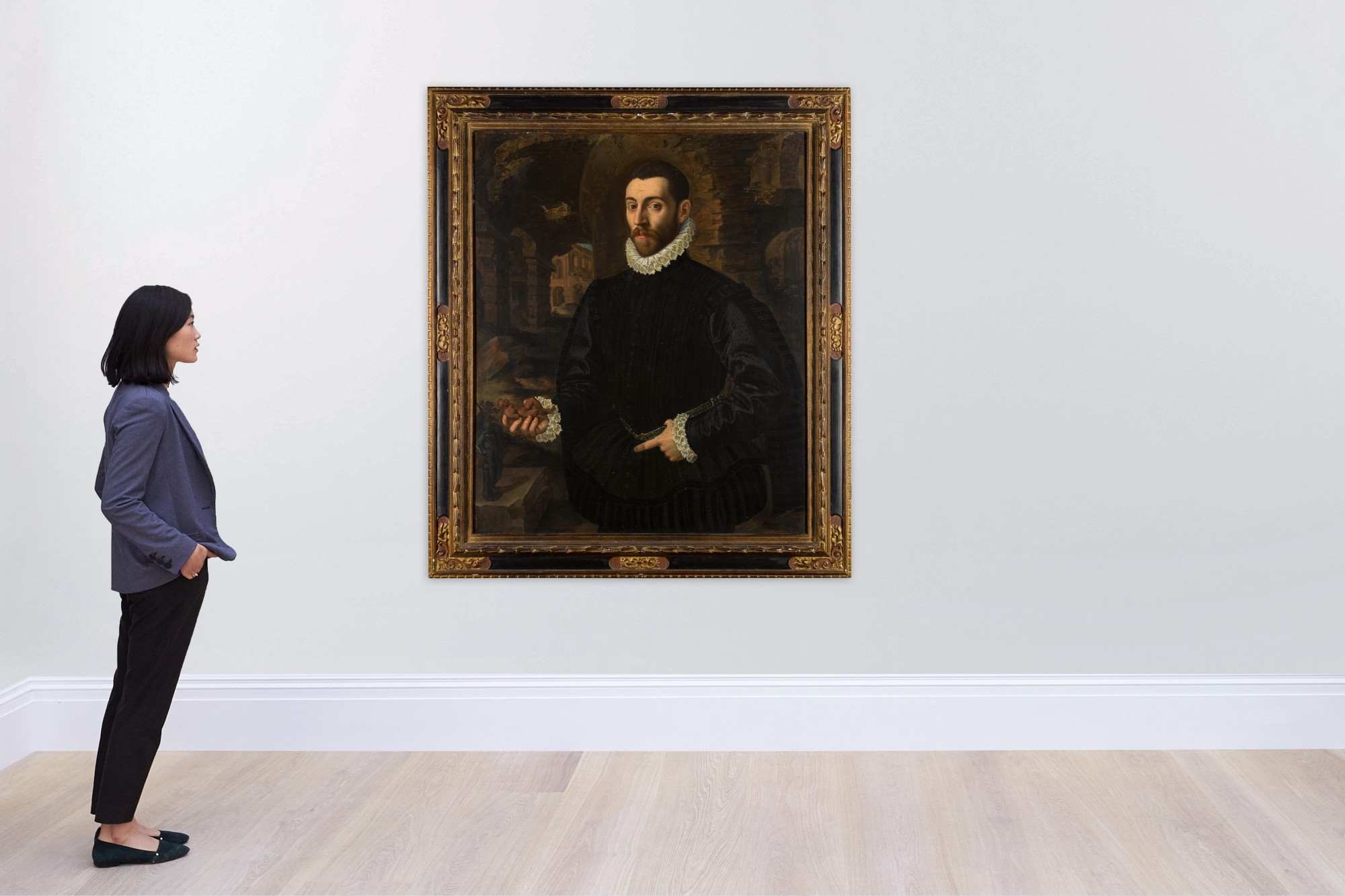 Pietro Facchetti | Portrait of an antiquarian amongst the ruins of the ...