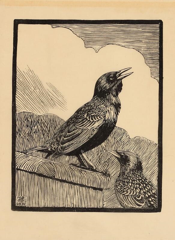 Johannes Larsen | Three depictions of birds | MutualArt