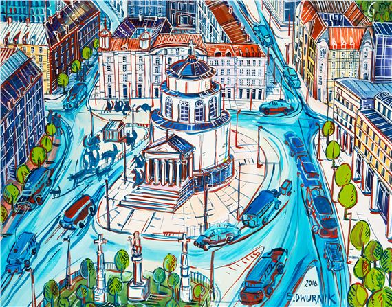 Edward Dwurnik | Plac Trzech Krzyży (2016) | MutualArt