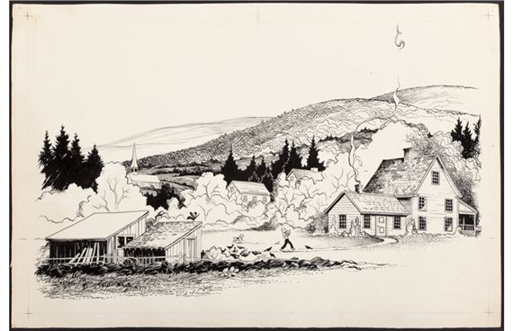 Darling Louis | The Enormous Egg interior illustration (1956) | MutualArt