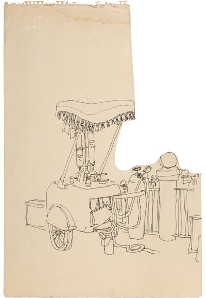 Shel Silverstein | Cityscapes, Playboy interior illustration studies ...