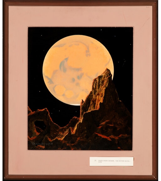 Chesley Bonestell | Mars as Seen from the Outer Satellite, Deimos, The ...