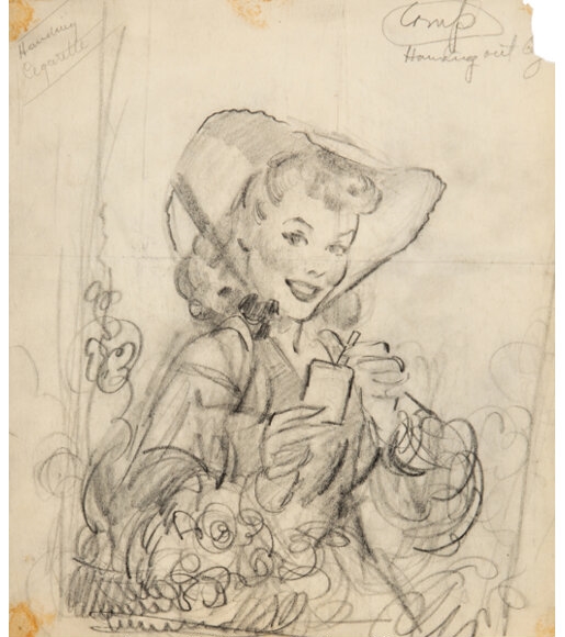 Gil Elvgren | Pin-Up study | MutualArt