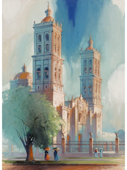 Al Mettel | Puebla Cathedral, Morning Sun Mount Vernon, United Nations ...