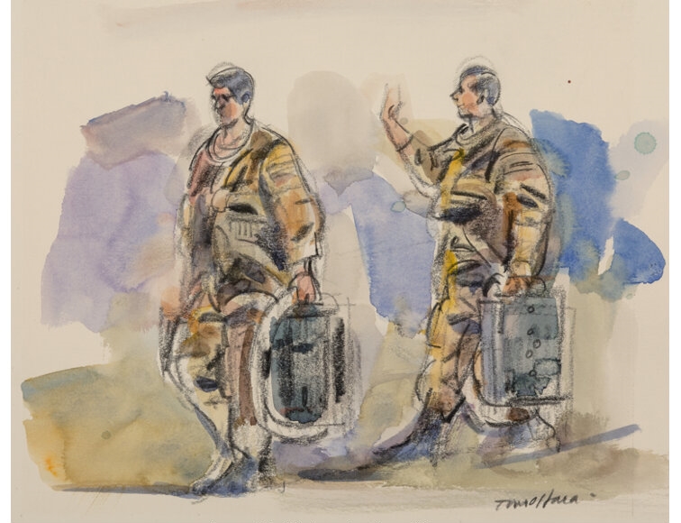 Tom O'Hara | John Young & Bob Crippen Boarding Van on the way to Pad ...